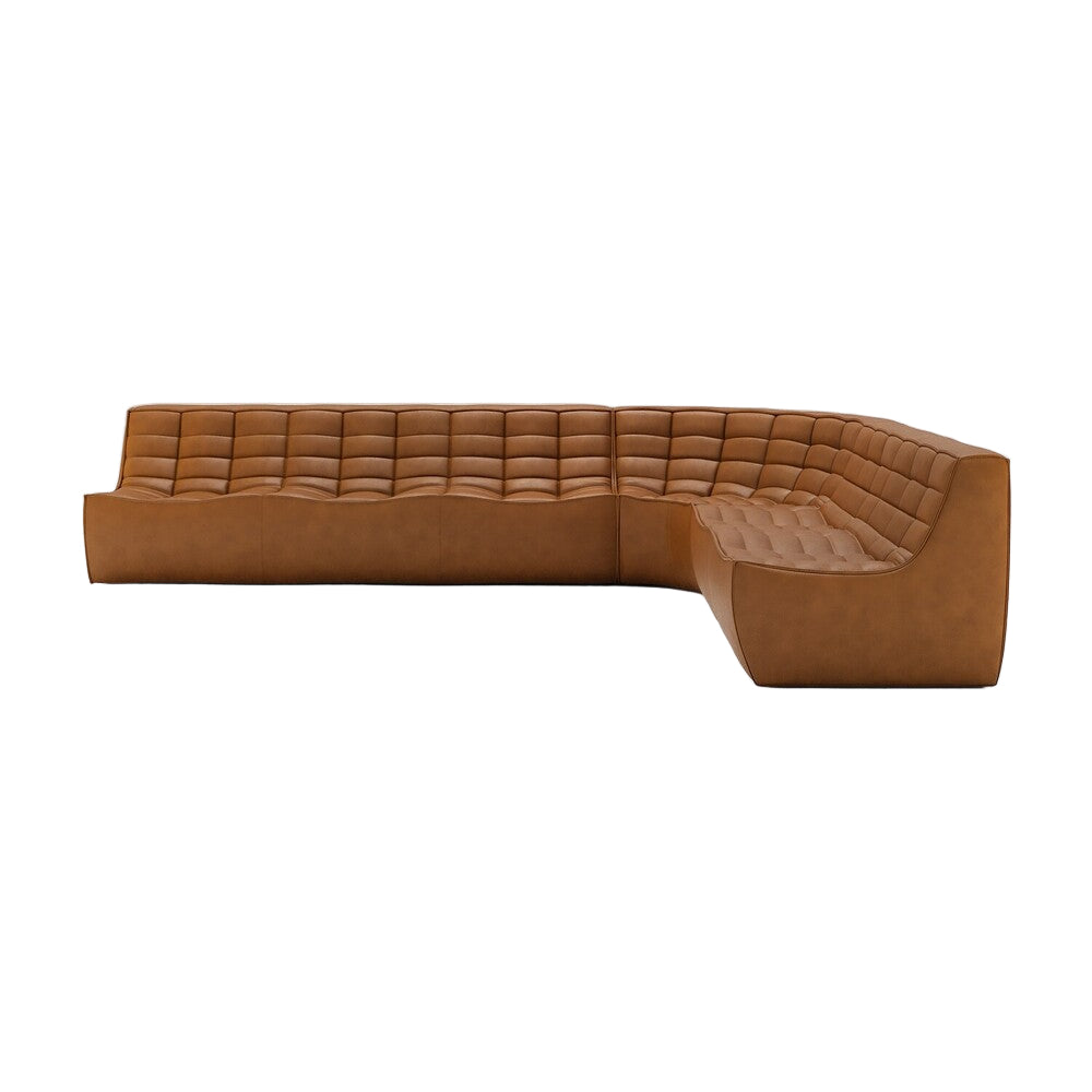 ETHNICRAFT N701 MODULAR SOFA - 6 - 90° ROUND CORNER | $14,237.00 ...